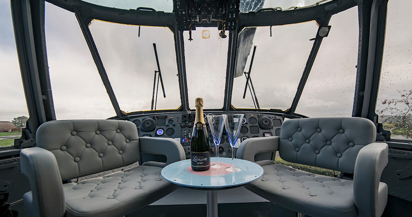 helicopter hotel offers luxury aircraft accommodation