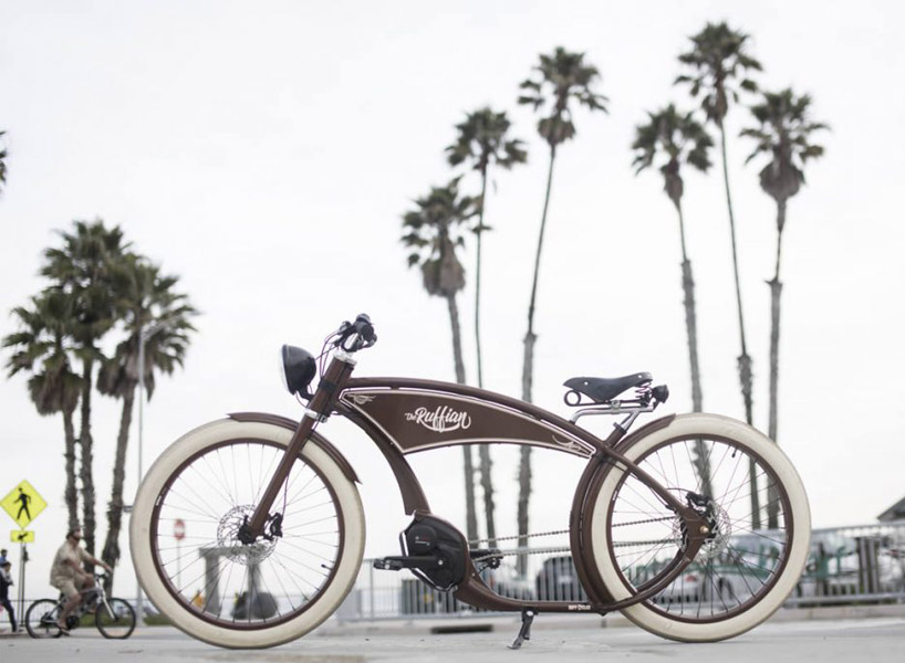 ruff cycles' ruffian electric bike echoes motorcycle style from 1900s