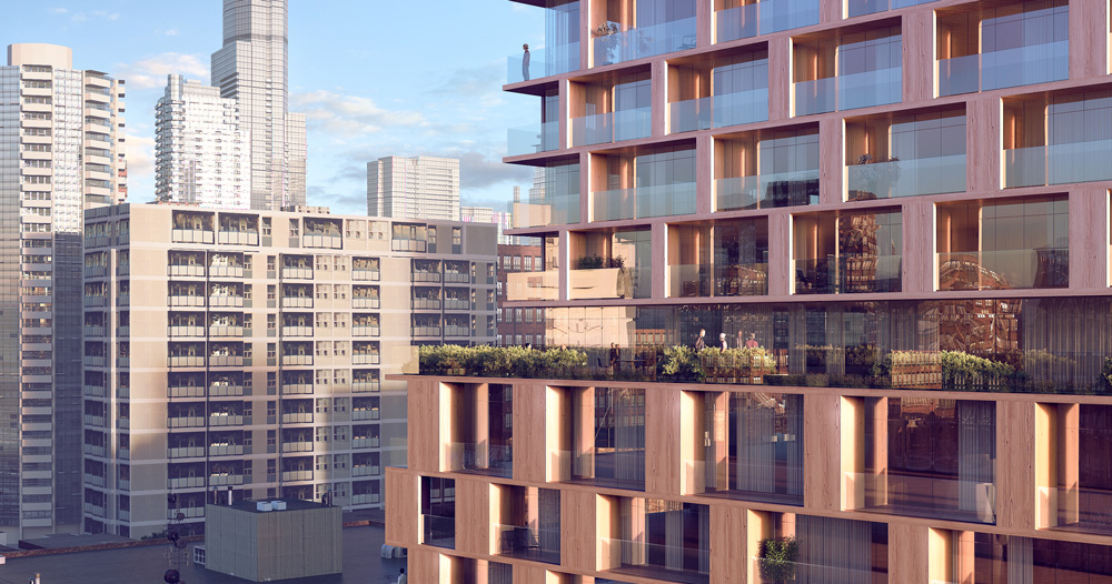 3XN plans toronto tower with public podium at ground level