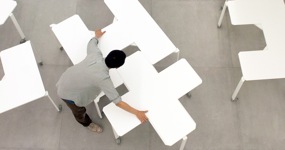 tetris table by people's industrial design office