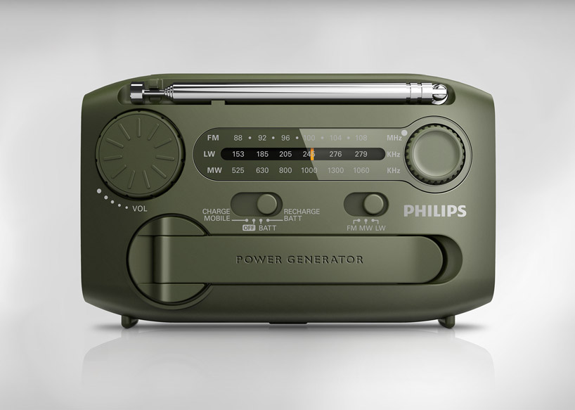 philips comes to the rescue with portable survival-kit radio