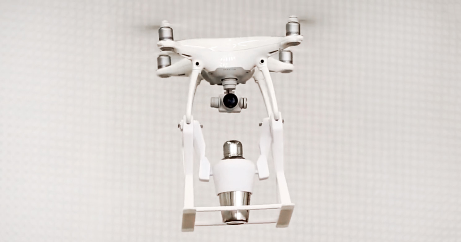 shaken or stirred: the art of cocktail making now features flying drones
