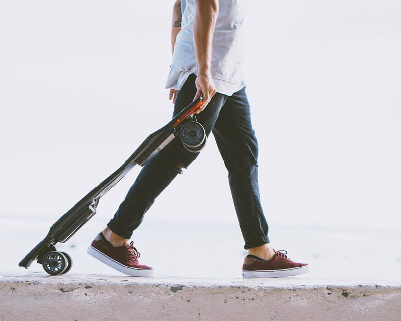stark mobility's electric skateboard is controlled by weight and motion ...