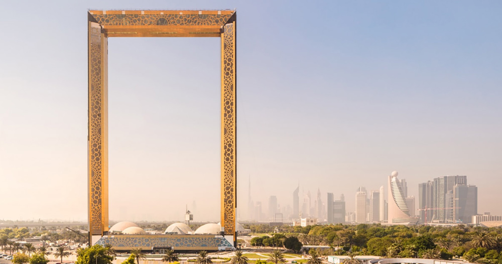 the dubai frame opens in the united arab emirates