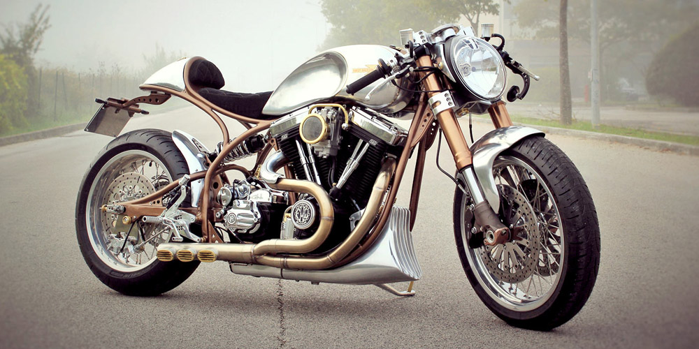 harley-davidson hurakàn custom café racer by FMW motorcycles