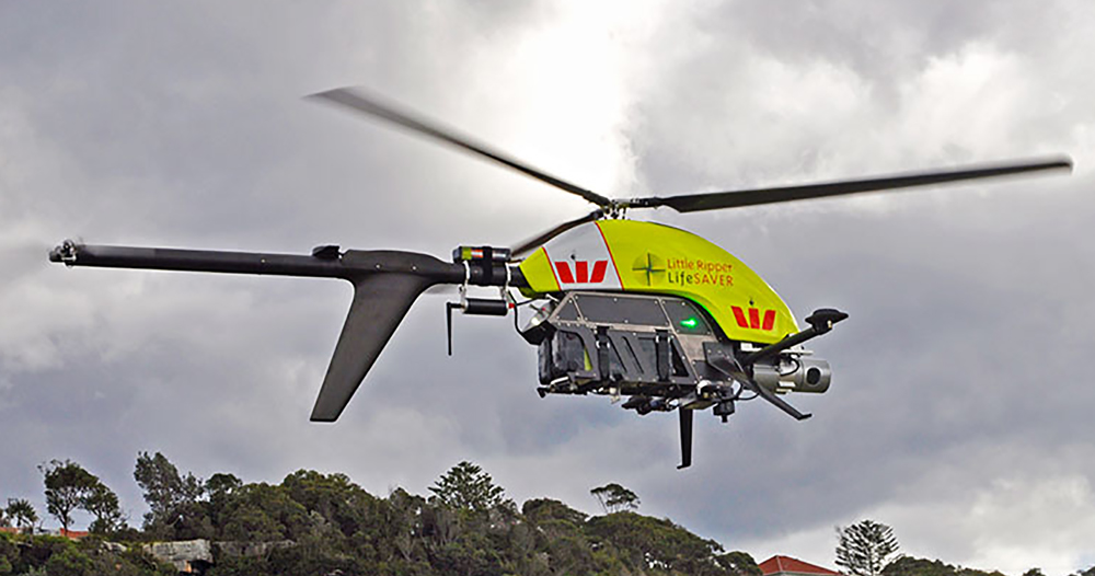 little ripper drone rescues two teenagers from australian rip-tide