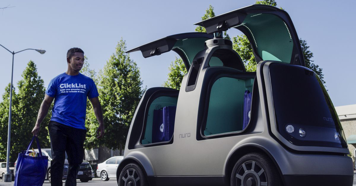 nuro is a self-driving delivery car that brings you pizza, groceries ...