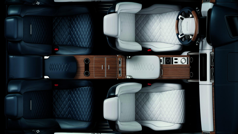 range rover two door SV coupé interior revealed ahead of geneva debut