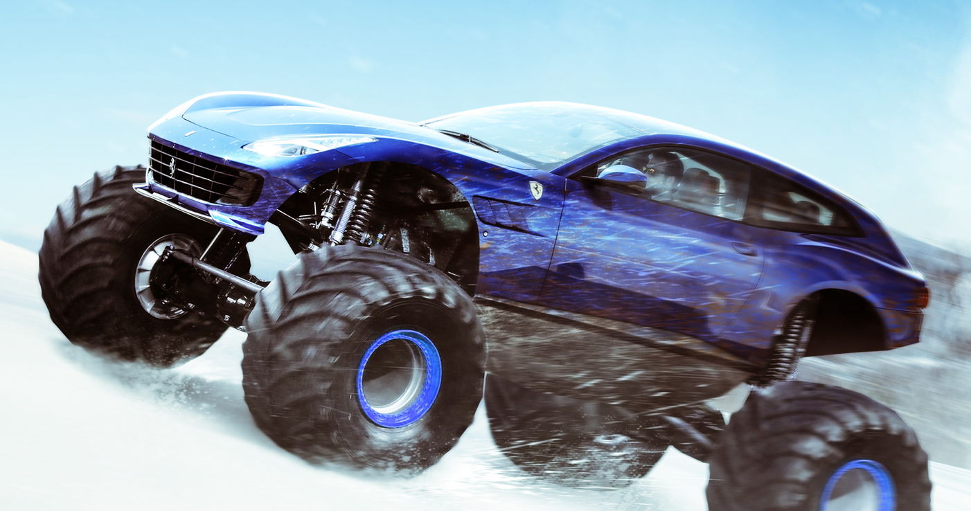 these winter supercar mods have no trouble in the snow