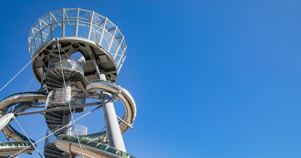 if only carsten höller designed an adventure slide tower in every city