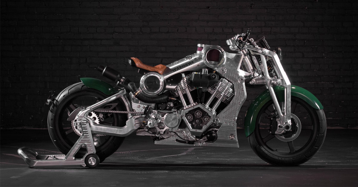 curtiss motorcycle co. warhawk revives the all-american V-twin engine