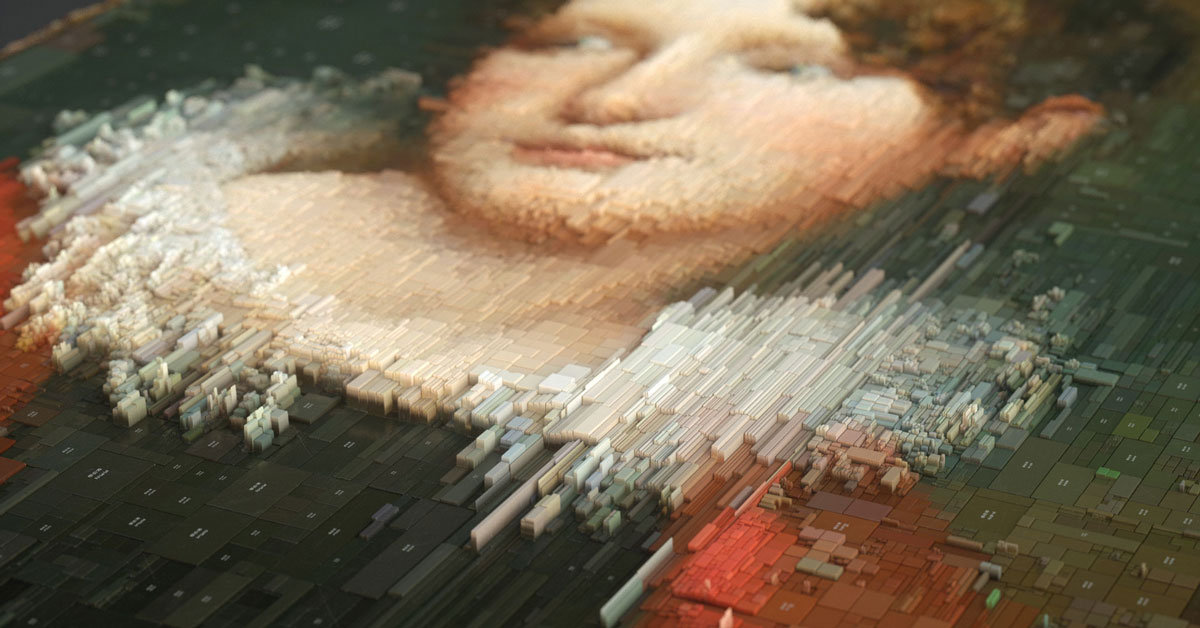 dimitris ladopoulos rethinks classic paintings with RGB-division algorithm