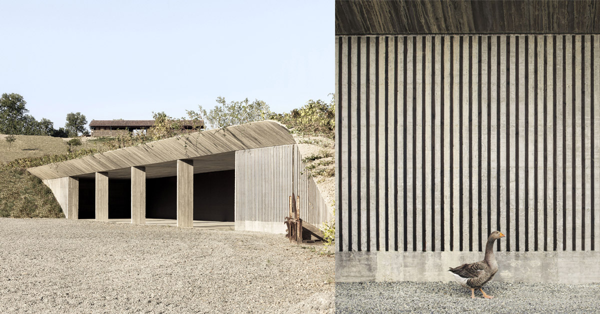 a discrete concrete injection into the agricultural landscape by de ...