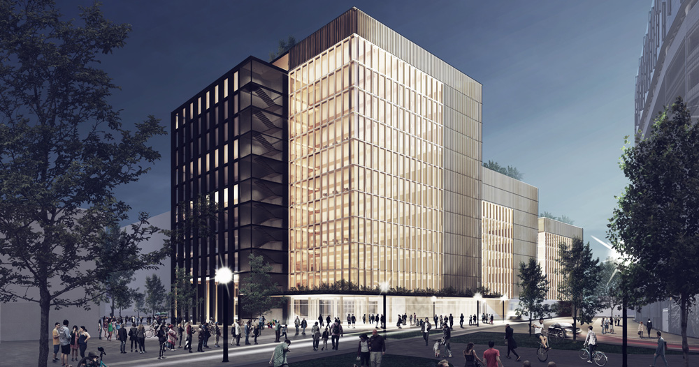 plans unveiled for the largest timber office building in the US