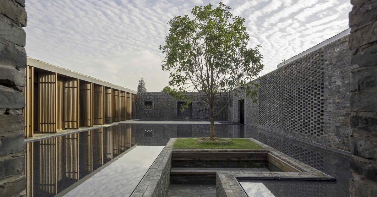 neri & hu's 'walled' hotel is a boutique fortress with chinese courtyards