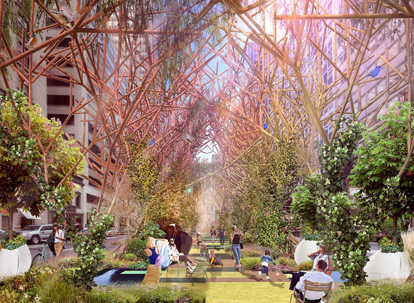 GAD + chelsea atelier's park proposal adapts to new york's urban setting