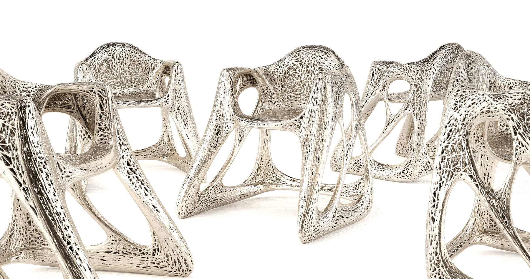 these 3D printed metal chairs reveal the future of mass produced design