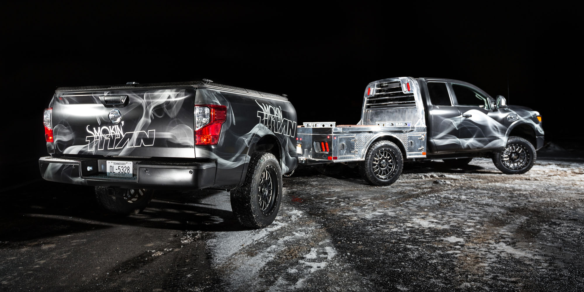 nissan's smokin’ titan has a custom built-in smoker + fully functional ...