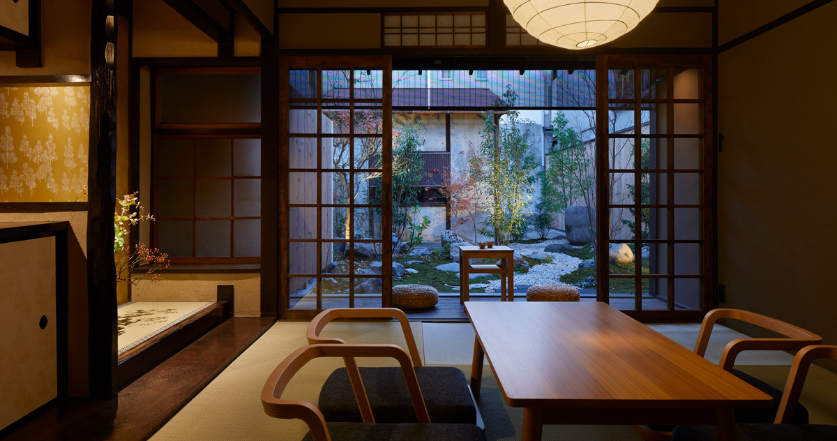 this guest house by B.L.U.E. studio creates a collage of japanese ...