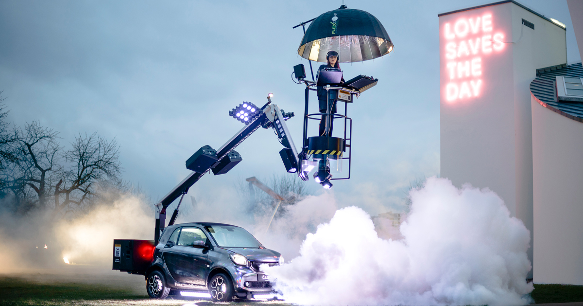 konstantin grcic designs a mobile disco smart car concept for mercedes-benz