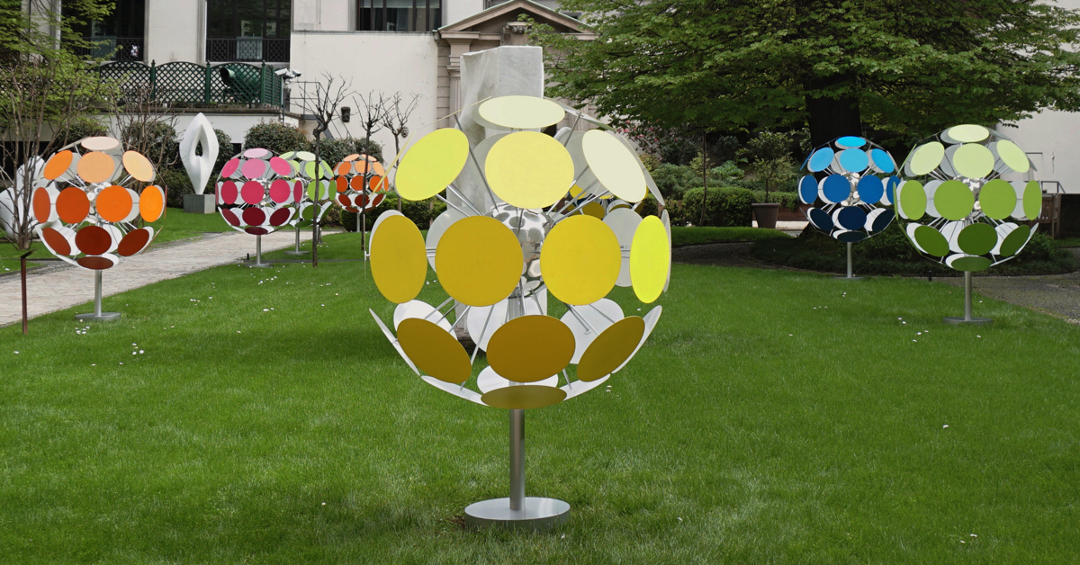 luca trazzi's dandelion installation at milan design week