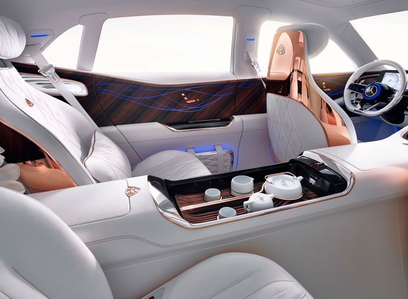 vision mercedes-maybach ultimate luxury features an internal tea console