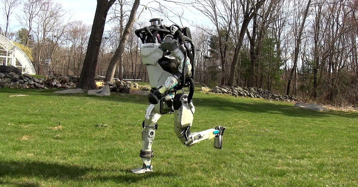 boston dynamics' robots are running and walking all by themselves