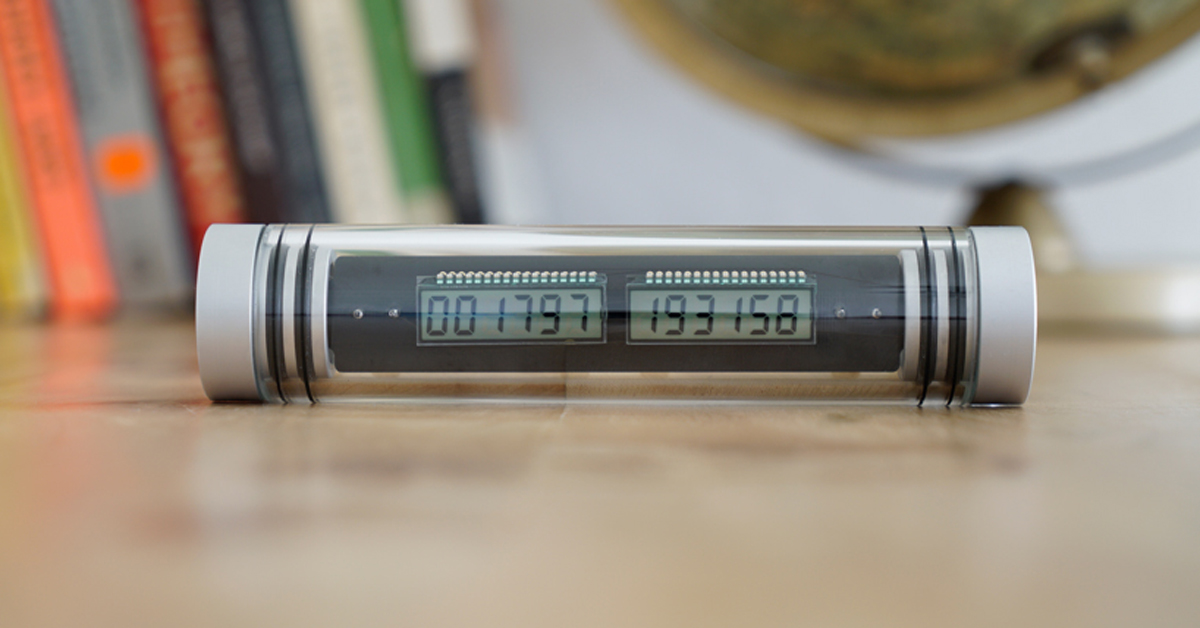 single-use, long scale launch clock by CW&T is designed to outlive you