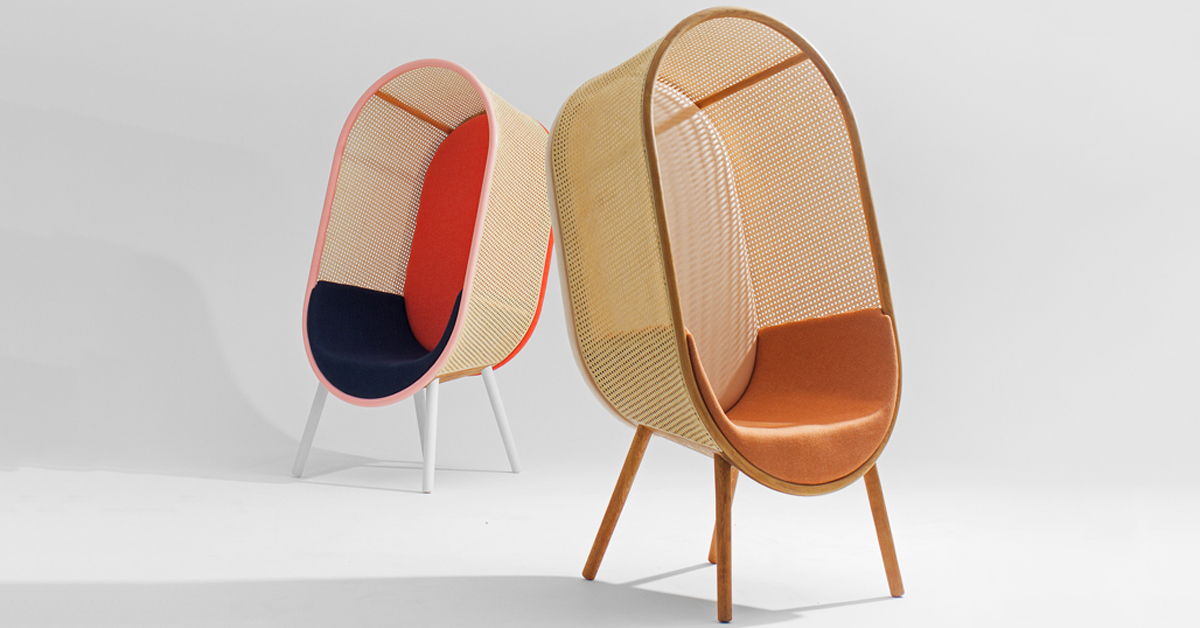 modernism of 60s-inspired cocoon lounge chair by kevin haviid and ...