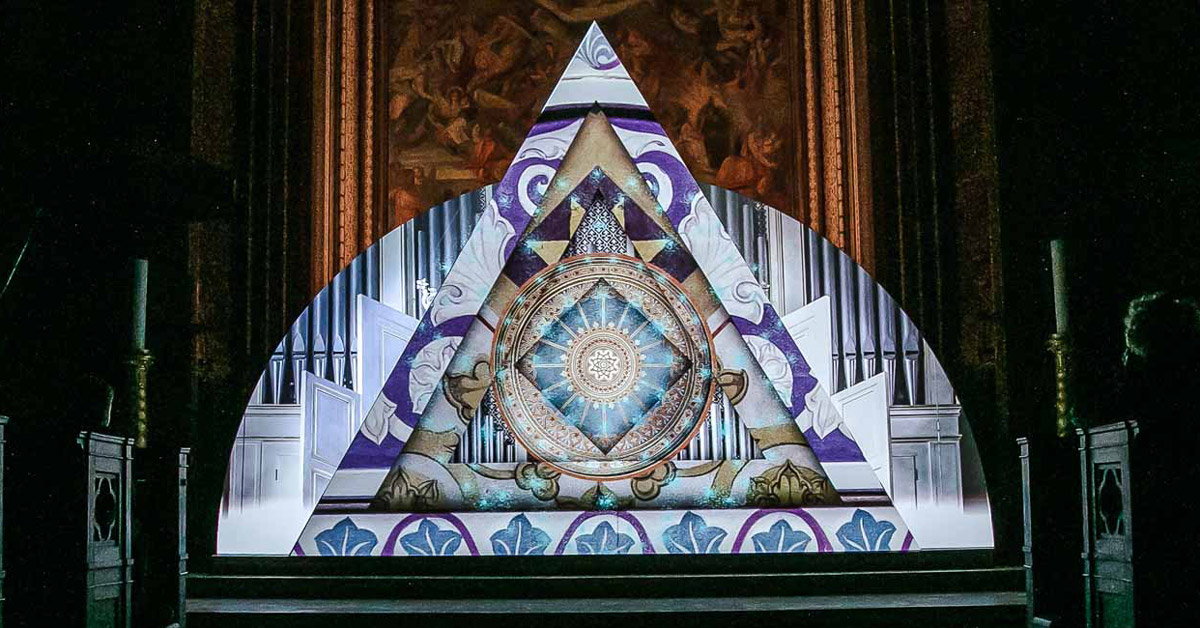 philipp frank's trinity video installation in munich church