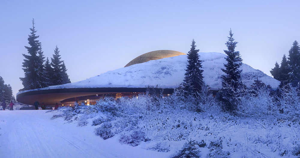 snøhetta designs planetarium and visitor center in norway