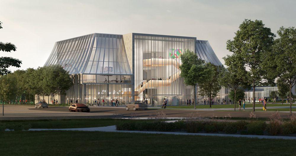 OMA reveals 'bold, freestanding' expansion for albright-knox art gallery