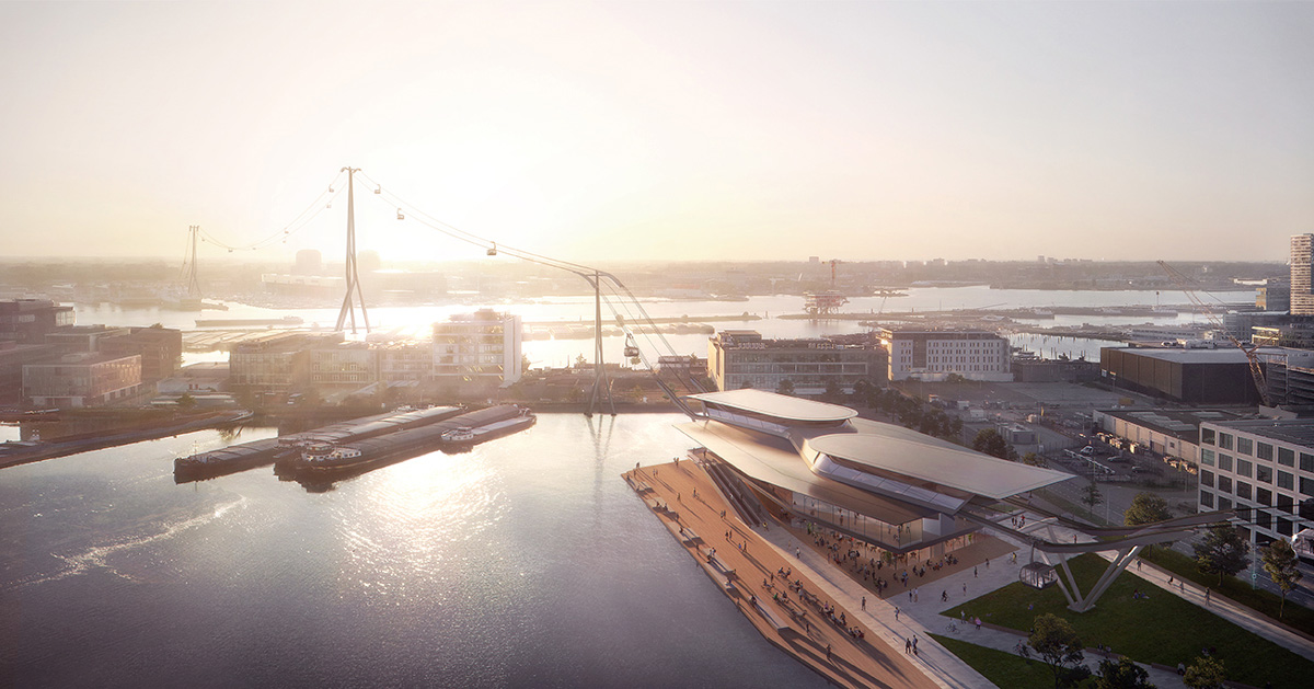 UNStudio's design for amsterdam cable car references the city's ports ...