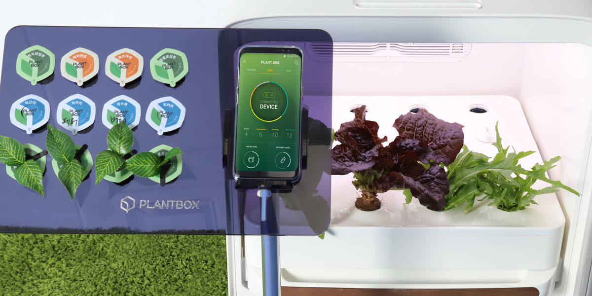samsung-incubated plantbox by agwart automatically optimizes the ...