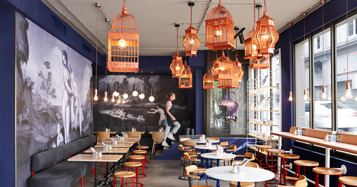 haldane martin's swan cafe, a contemporary take on a traditional ...