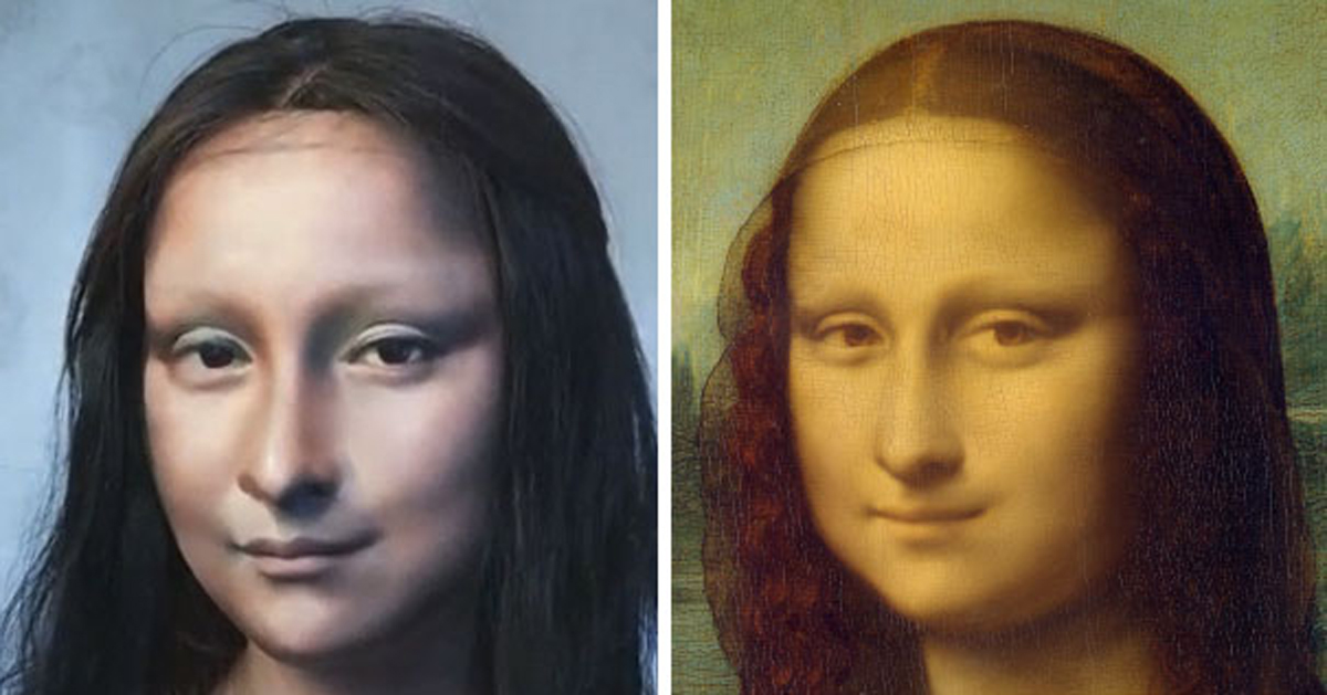Mona Lisa With Makeup