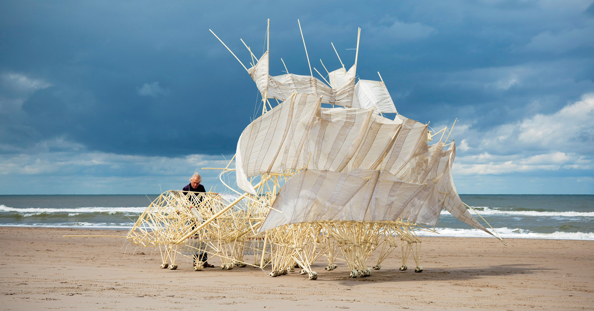 build one of theo jansen's world-renowned strandbeests for yourself ...