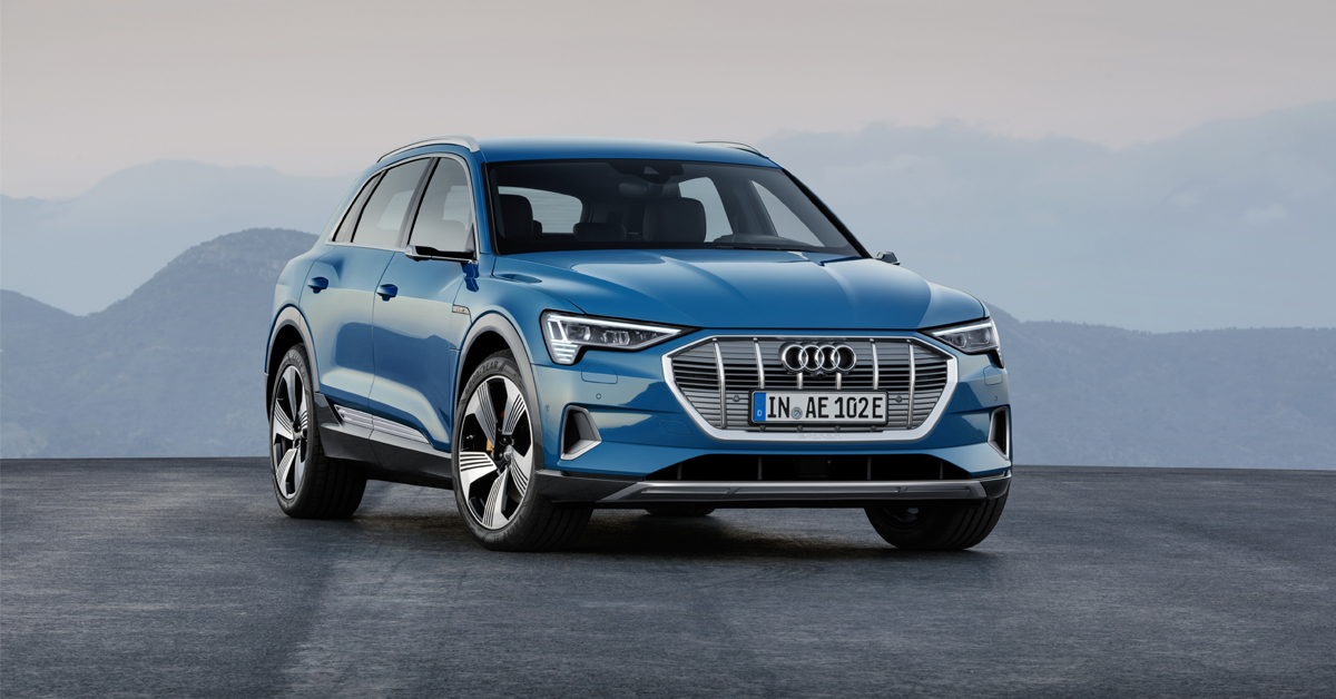 all-new, all-electric AUDI e-tron fitted with virtual exterior mirrors