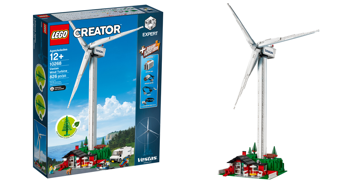 LEGO launches fully functioning wind turbine with bricks made from plants