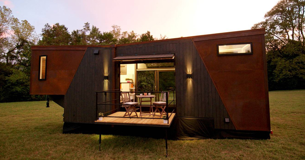 dunkin' donuts builds tiny transportable house that runs on discarded ...