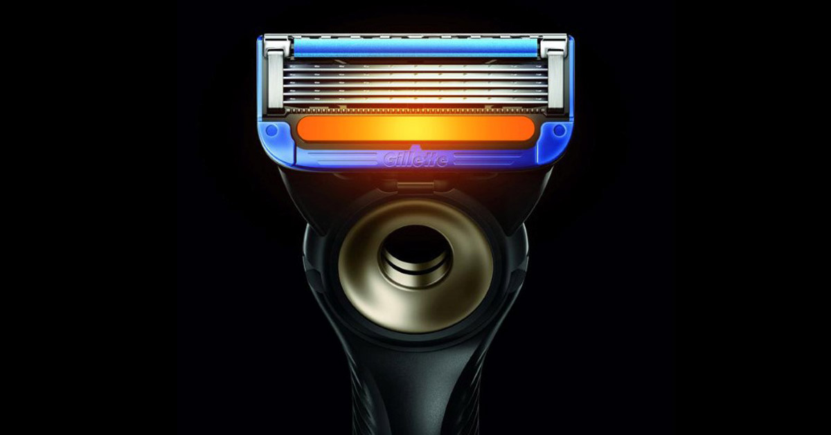 gillette heated razor creates the comfort of a hot towel with every stroke