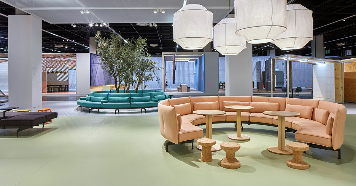 VITRA work at orgatec 2018 blends boundaries of office and public spaces