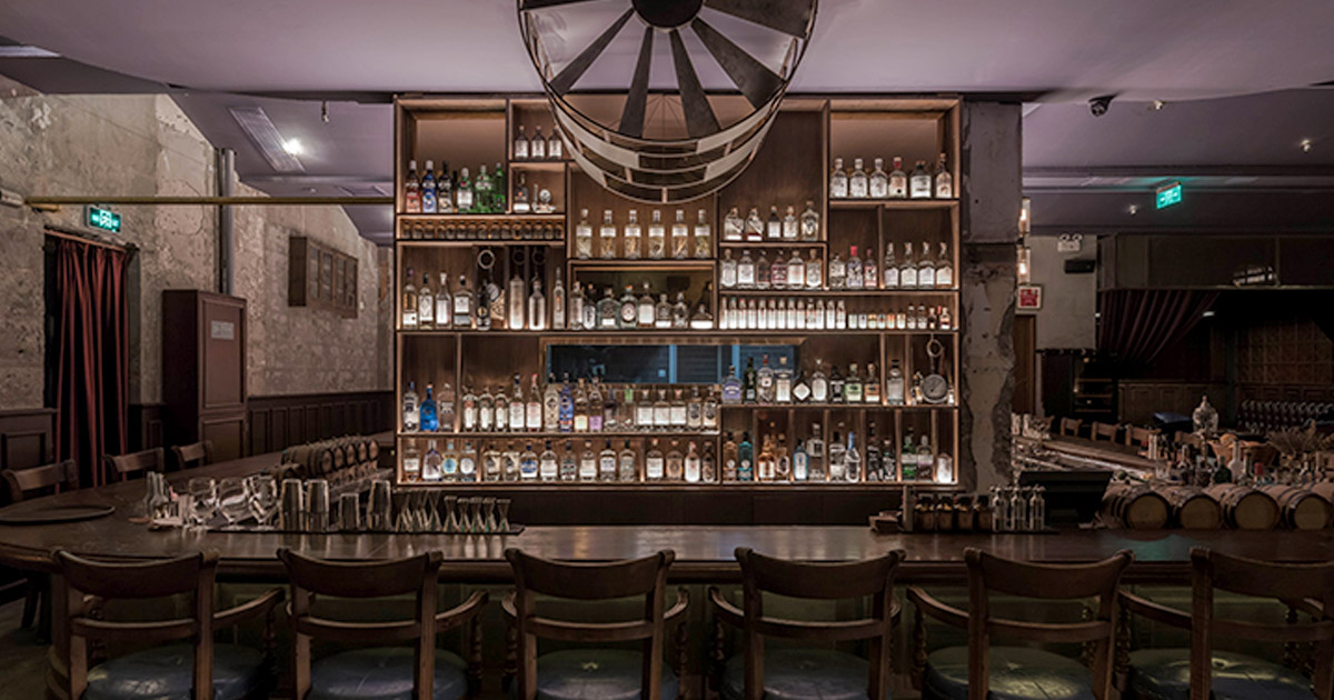 ALL design studio competes bar in shanghai inspired by craftsmanship