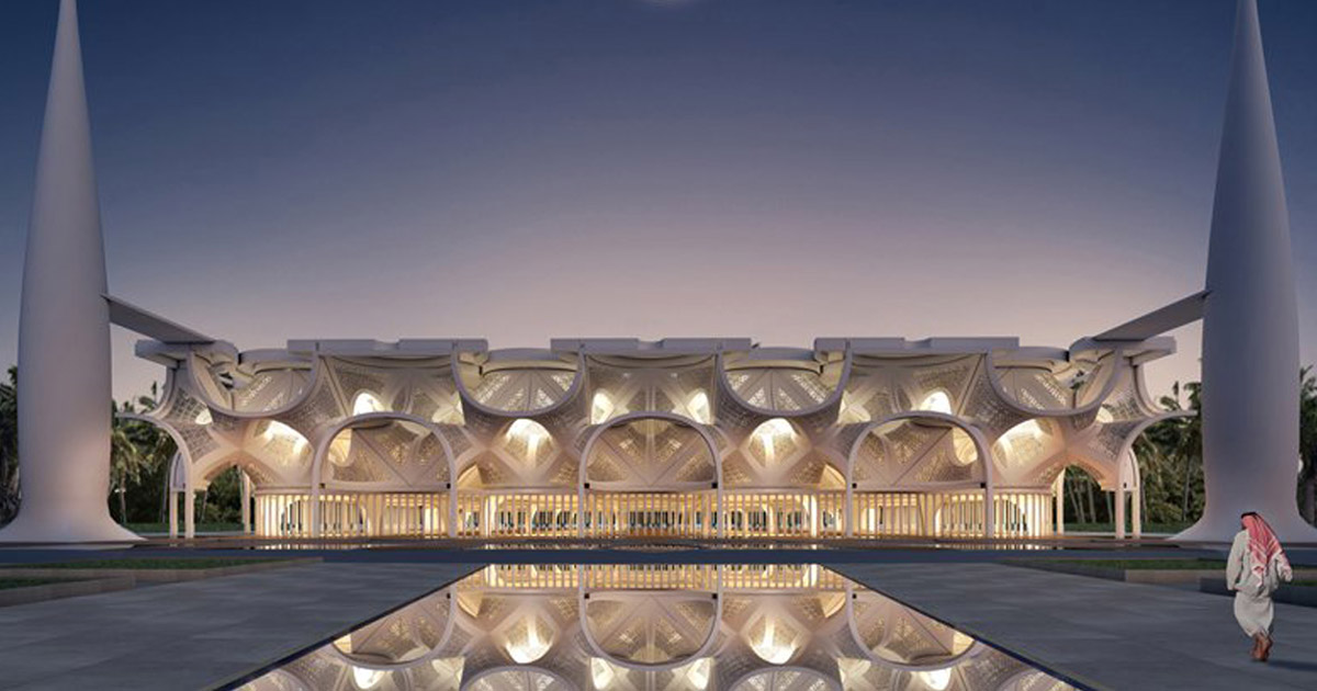 NUDES uses islamic geometric patterns to create 'mosque of light ...