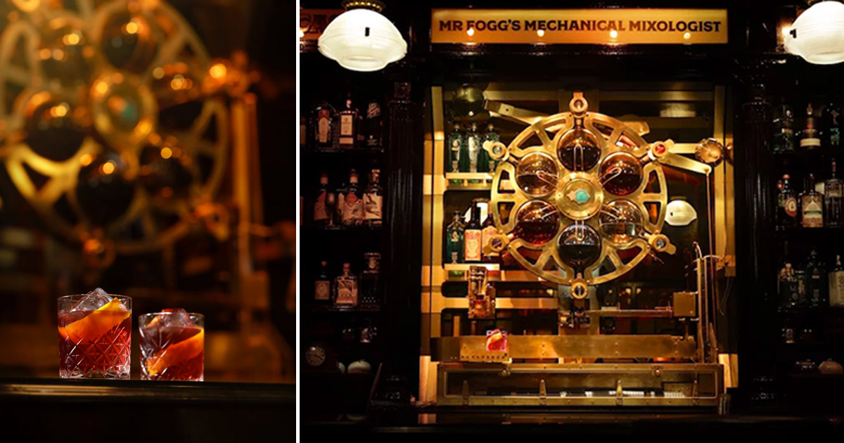 the victorian inspired cocktail machine by rogue projects takes you ...
