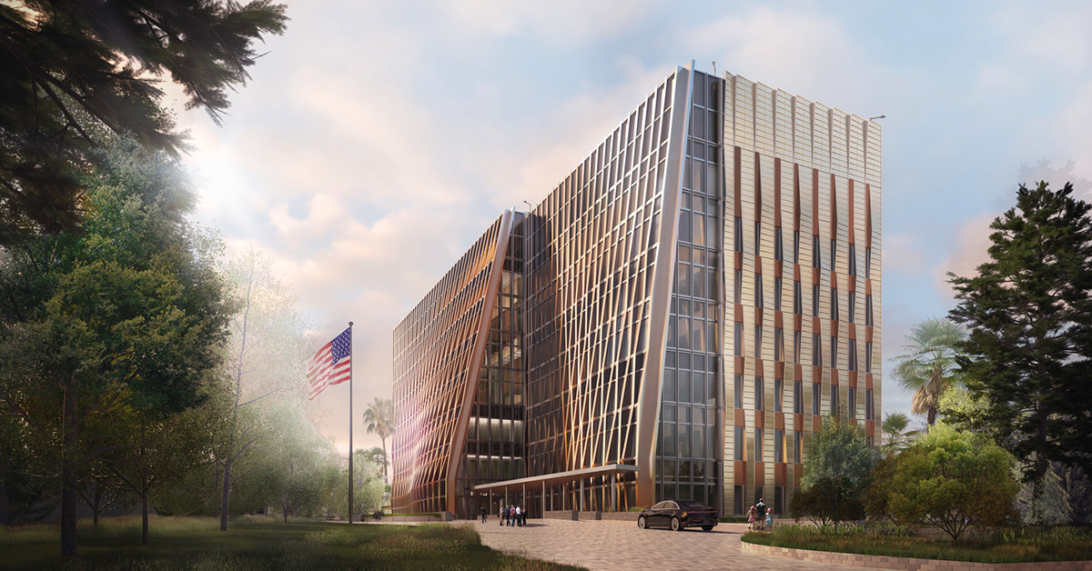 SHoP architects references honduras' landscape in US embassy design