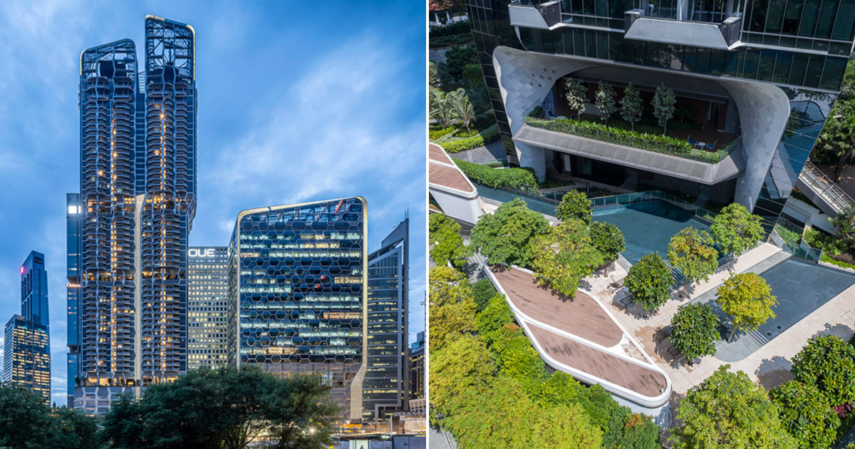 UNStudio completes both 'V on shenton' and 'the scotts tower' in singapore
