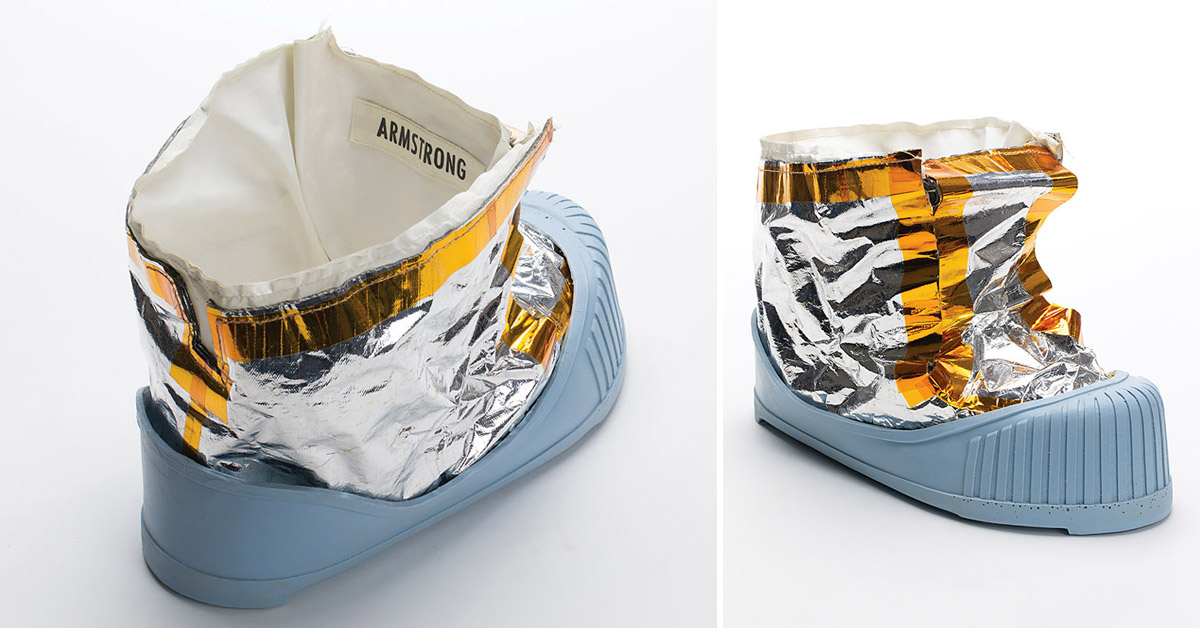 spacewear is the new haute couture: a boot that almost went to the moon