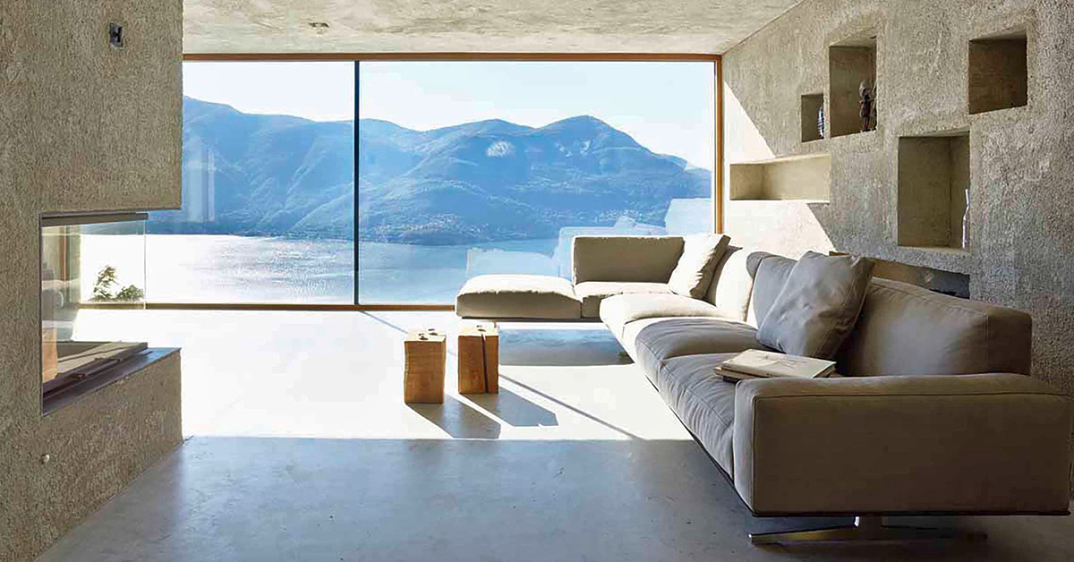 calm, comfortable and custom FLEXFORM soft dream sofa by antonio citterio