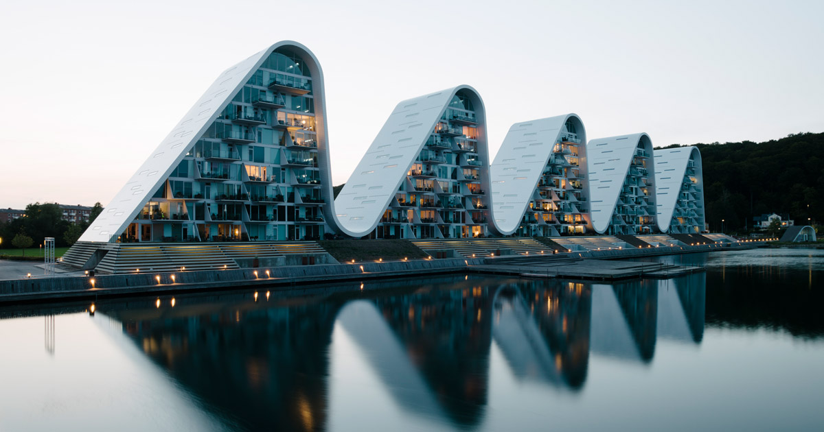 the wave by henning larsen architects reaches completion in denmark